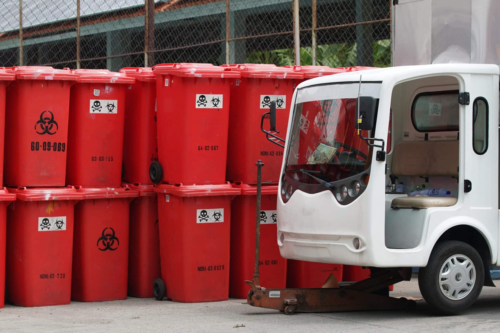 Hazardous Material Transport by Licensed Medical Waste Service
