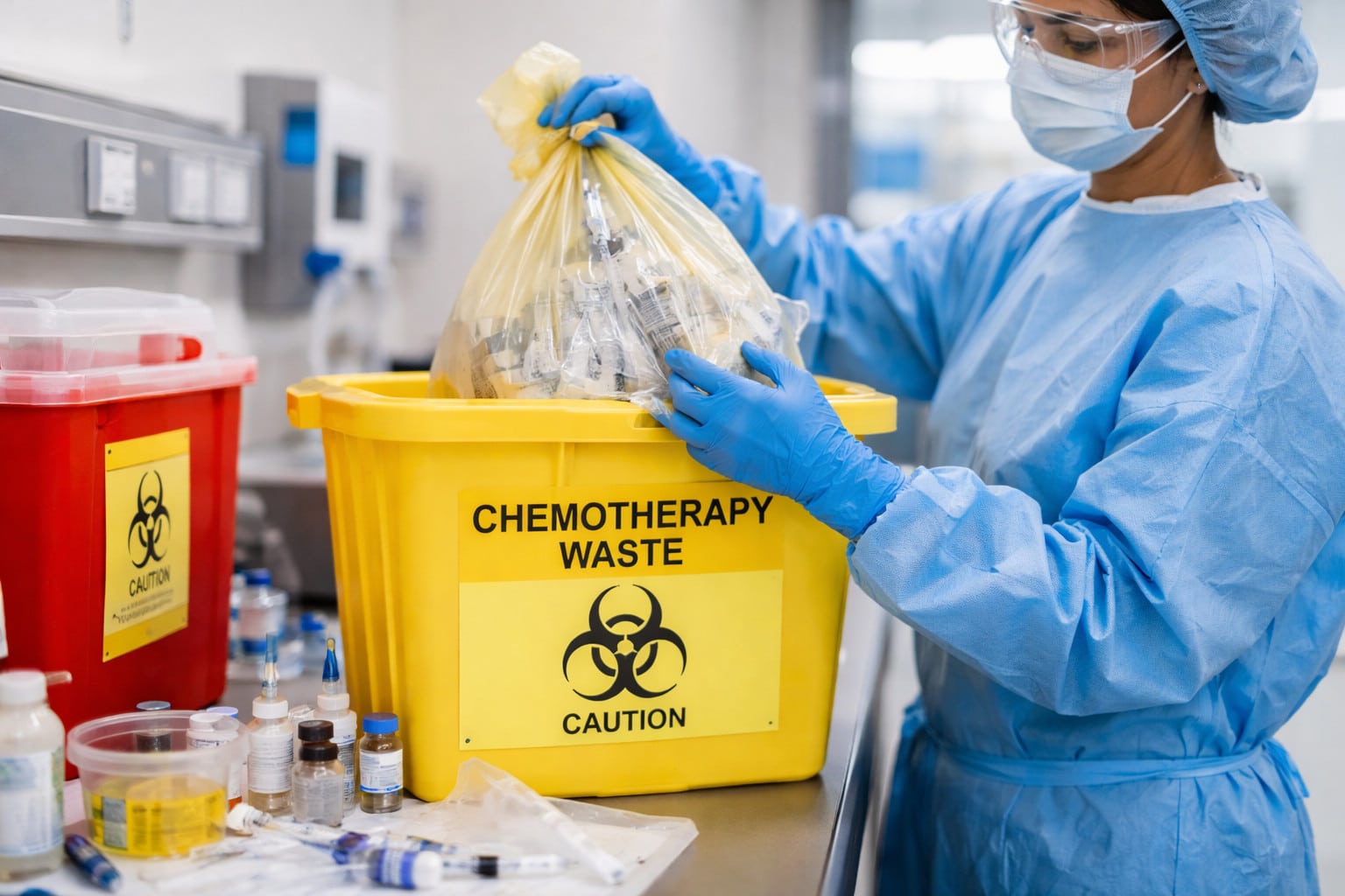 How Long Can Chemotherapy Waste Be Stored Safely?